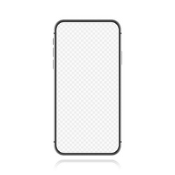 Empty screen smartphone with reflection Royalty Free Vector