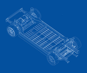 Electric Car Blueprint Drawing Vector Images (over 310)