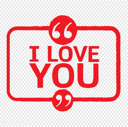 I love you lettering design Royalty Free Vector Image