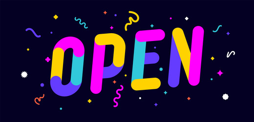 Open greeting card Royalty Free Vector Image - VectorStock