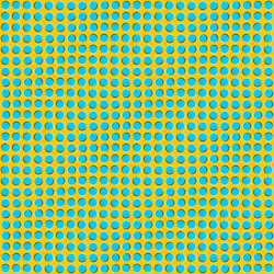 Multi-level stereogram illusion with blue curly Vector Image