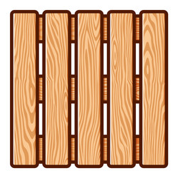 Cartoon wood pallet isolated Royalty Free Vector Image