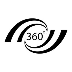 360 degree logos Royalty Free Vector Image - VectorStock