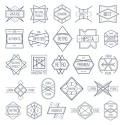 Labels and design elements Royalty Free Vector Image