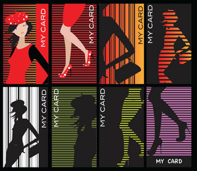 Fashion cards Royalty Free Vector Image - VectorStock