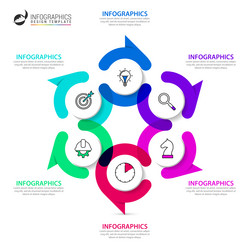 Infographic design template creative concept Vector Image