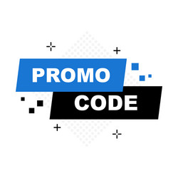 Promo code coupon flat set design on white Vector Image