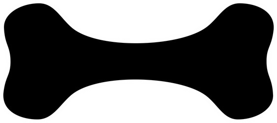 Dog bone paw name tag Royalty Free Vector Image