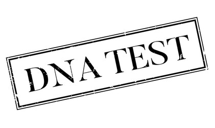 Dna test rubber stamp Royalty Free Vector Image