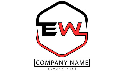 Ew logo Royalty Free Vector Image - VectorStock