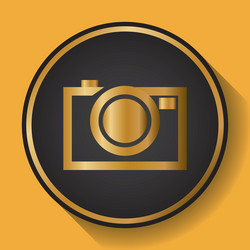 Initial n monogram letter with a camera icon logo Vector Image