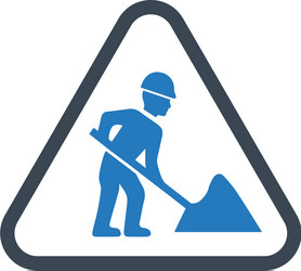 Workman construction icon Royalty Free Vector Image
