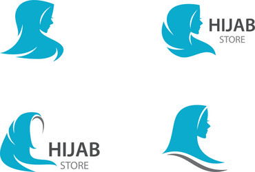 Hijab logo Royalty Free Vector Image - VectorStock