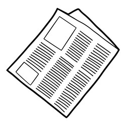 Coloring book newspaper Royalty Free Vector Image