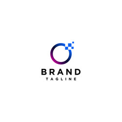 Digital tech - business logo template Royalty Free Vector