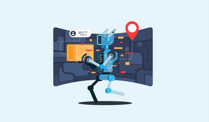 Robot Evolution Artificial Intelligence Royalty Free Vector