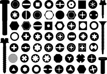 Screw Heads Vector Images (over 4,500)