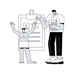 Head to toe physical examination abstract concept Vector Image