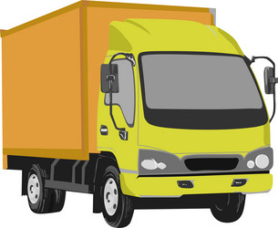 Truck box cargo Royalty Free Vector Image - VectorStock