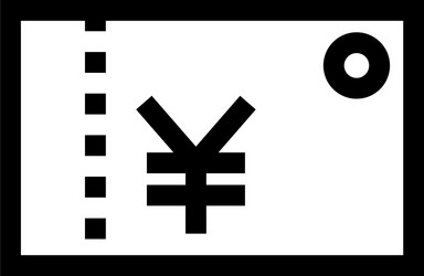 Voucher icon or logo isolated sign symbol Vector Image