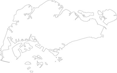 Singapore city map in retro style golden color Vector Image