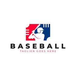 Letter w with baseball logo design Royalty Free Vector Image