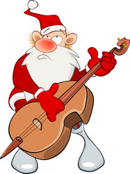 Santa with sack Royalty Free Vector Image - VectorStock