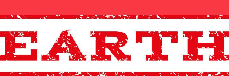 Earth day watermark stamp Royalty Free Vector Image