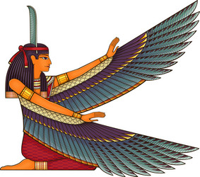 Set of egyptian ancient symbol isolated figure Vector Image
