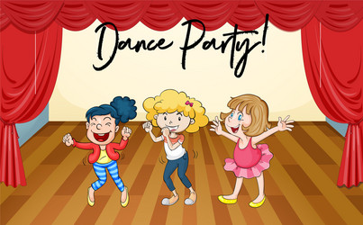 Kids Dancing On Stage Clipart