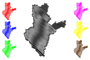 Sambhal district uttar pradesh state republic Vector Image