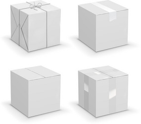 Packaging boxes Royalty Free Vector Image - VectorStock