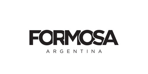 Formosa in the argentina emblem design Royalty Free Vector