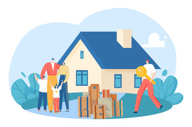 Rent apartment collage Royalty Free Vector Image