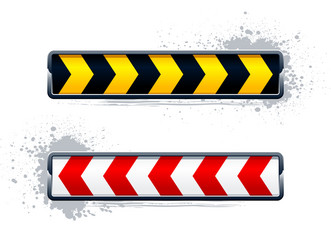 Caution counter rotating rollers sign Royalty Free Vector