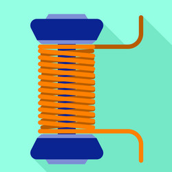 Induction coil icon simple style Royalty Free Vector Image