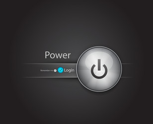 Power login page Royalty Free Vector Image - VectorStock