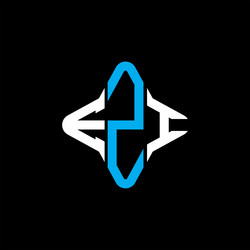 Ezi letter logo creative design with graphic Vector Image