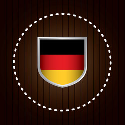 Retro german flag postage stamp Royalty Free Vector Image