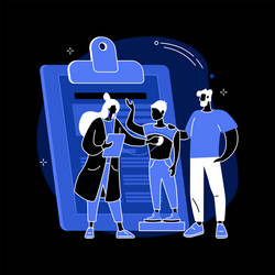 Head to toe physical examination abstract concept Vector Image