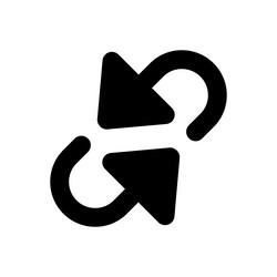 Repost or reshare icon social media Royalty Free Vector