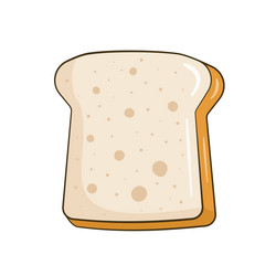 Slice of bread with jelly jam Royalty Free Vector Image