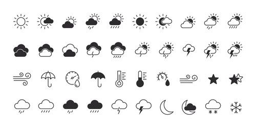 Weather Symbol Fog Vector Images (over 6,300)