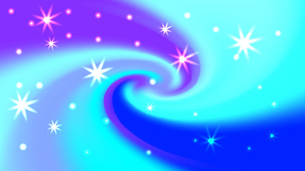Colorful blurred swirl background with stars Vector Image
