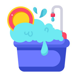 Sink overflowing Royalty Free Vector Image - VectorStock