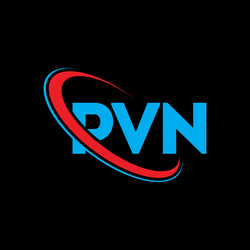 Pvn logo letter design Royalty Free Vector Image