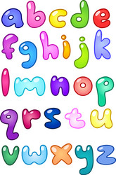 Small letters Royalty Free Vector Image - VectorStock