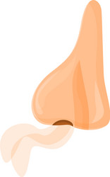 Cartoon Nose Smelling Clip Art
