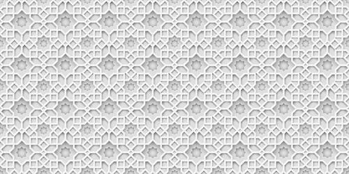 White and beige colors islamic background arabic Vector Image