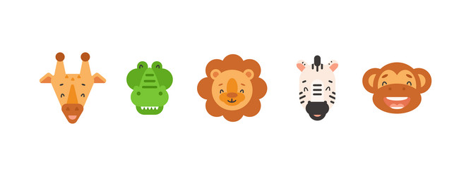 Cute Animals Head Vector Images (over 140,000)